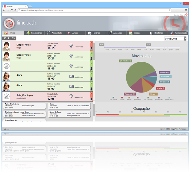 time.track software | Logicpulse - Sistemas de Gestão, Identificação e ...